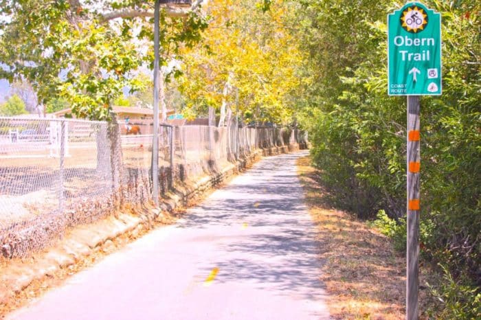 Running the Obern Trail Bike Path in Santa Barbara