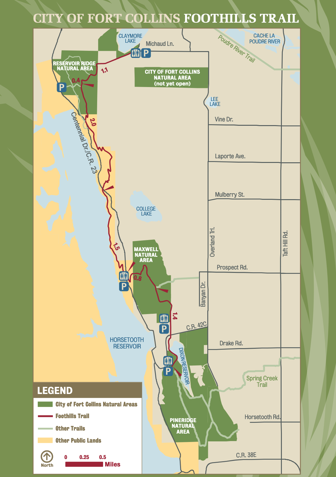 Foothills Trail along Horsetooth Reservoir - Great Runs