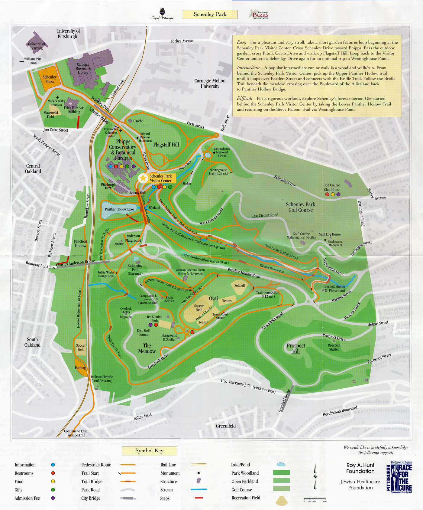 Schenley Park, Frick Park, Squirrel Hill - Great Runs